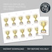World's Best Dad Trophy Gift Tag Template, Printable Father's Day Tags ...