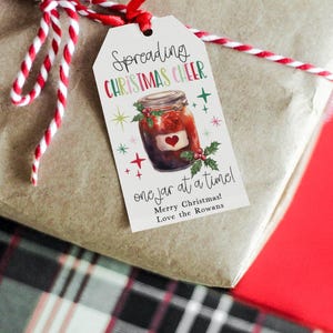 Christmas Jam Gift Tag Template, Printable Spreading Christmas Cheer ...