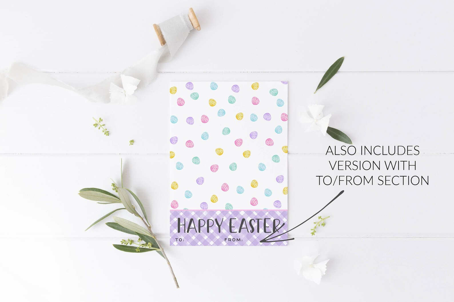 Printable Easter Eggs Mini Cookie Card Colorful Easter Eggs - Etsy