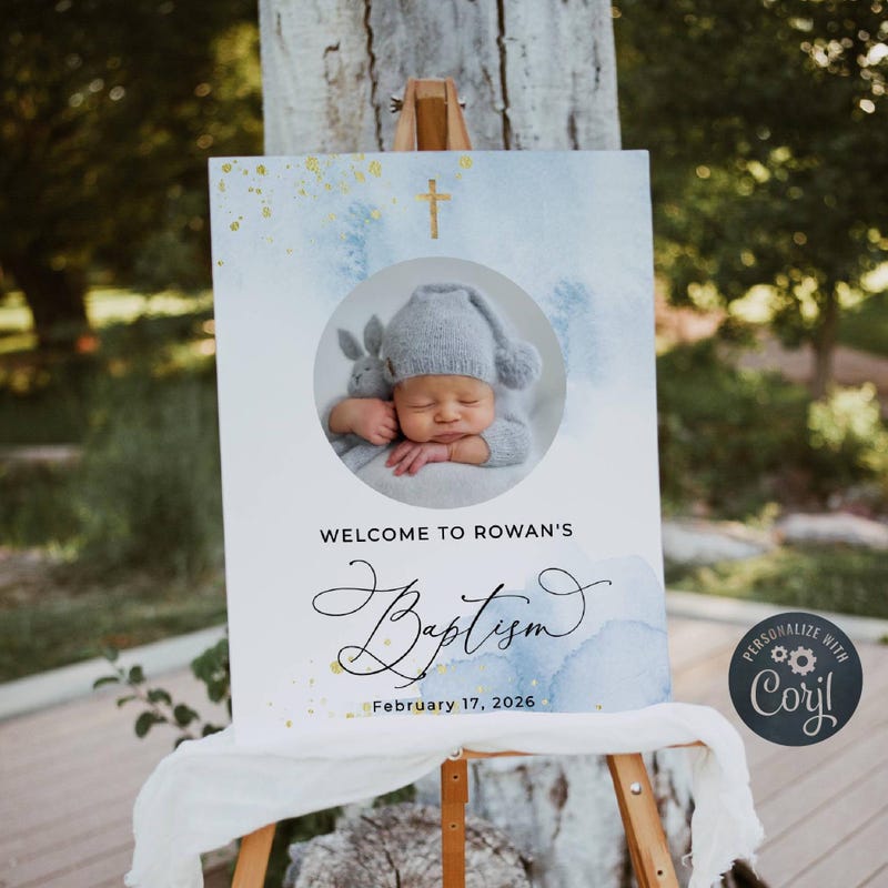 Christening Welcome Sign - Etsy