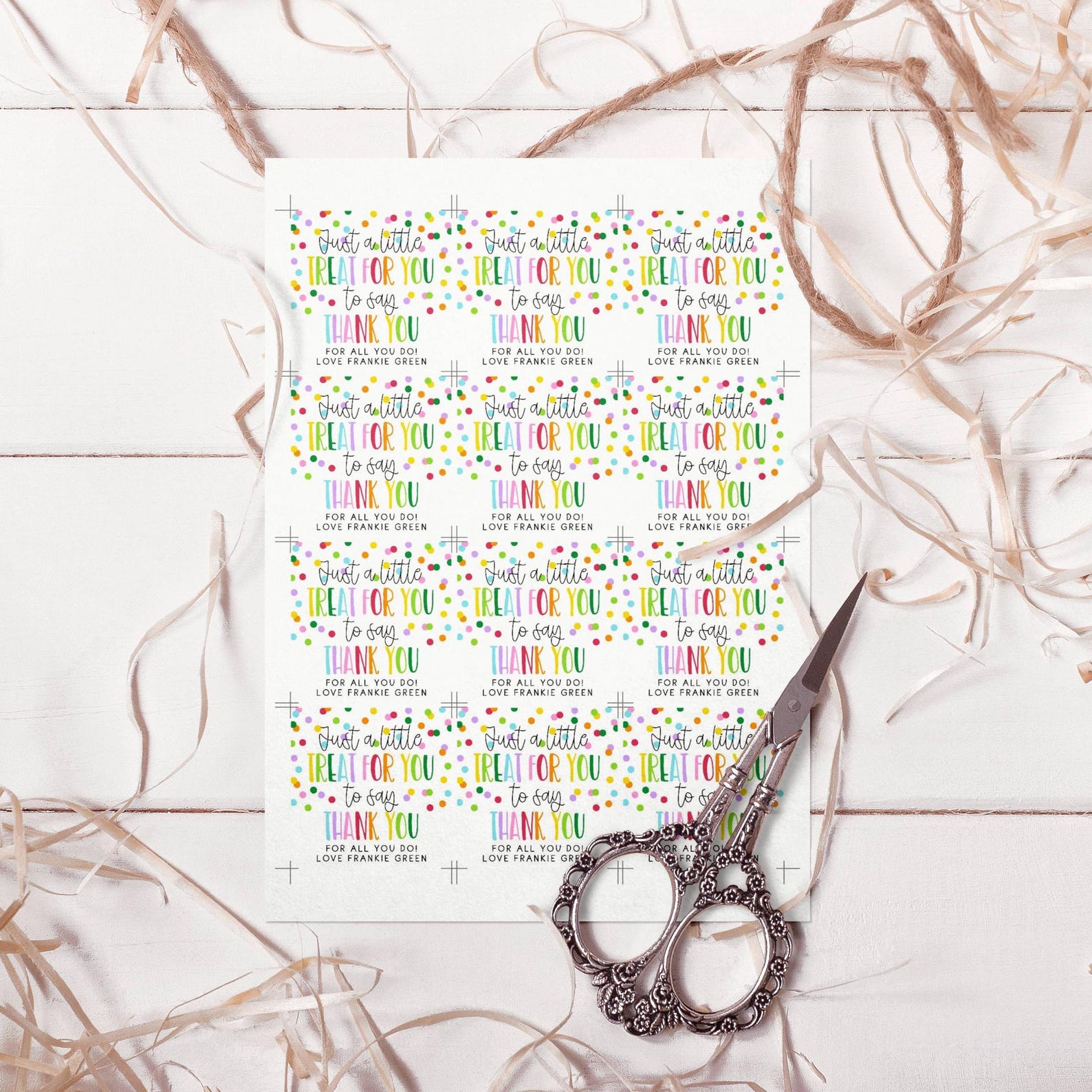 Thank You for All You Do Gift Tag Template, Printable Treat for You ...