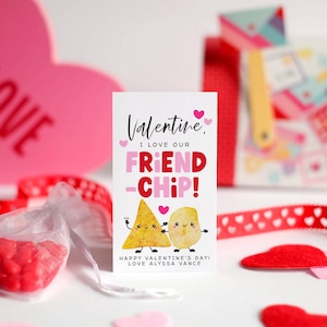 I Love Our Friend-chip Valentine's Day Gift Tag Template, Printable ...