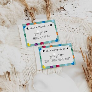 Printable Birthday Coupon Template, Editable Coupon Book, Happy ...