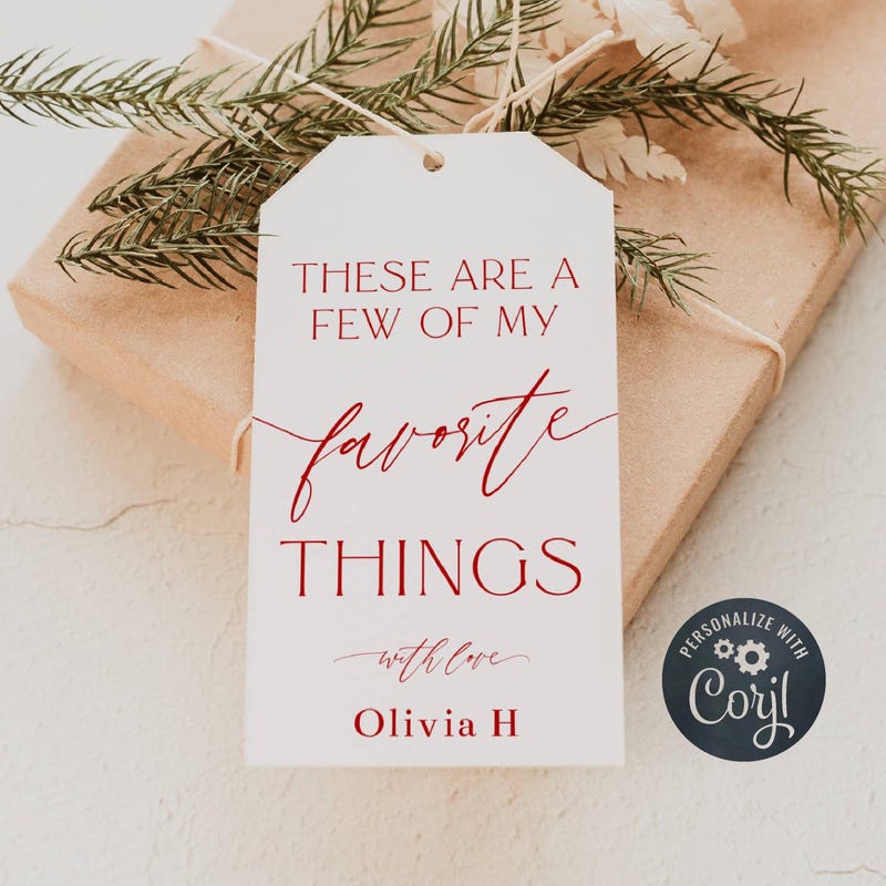 A Few of My Favorite Things Printable - Etsy