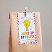 You Light up My Day Valentine Gift Tag Template, Printable Finger ...