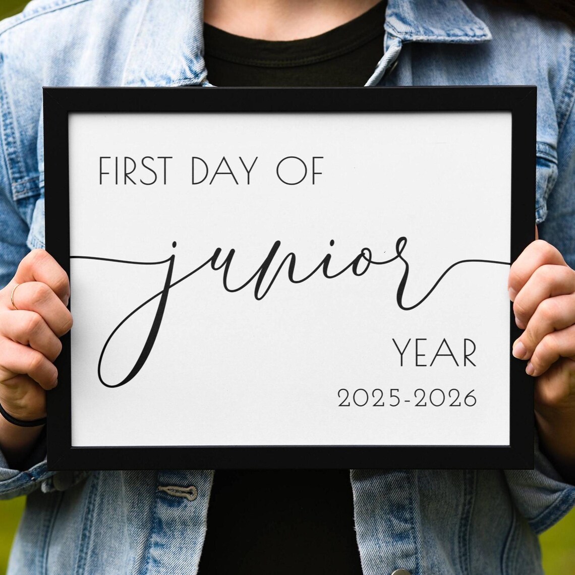 First Day of Junior Year Sign 2025-2026, Printable 11th Grade Sign ...