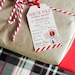 North Pole Express Delivery Christmas Tag Template, Editable Santa Gift ...
