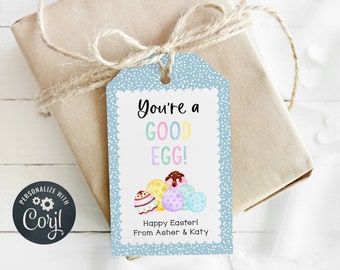 Easter Egg Gift Tag | Etsy