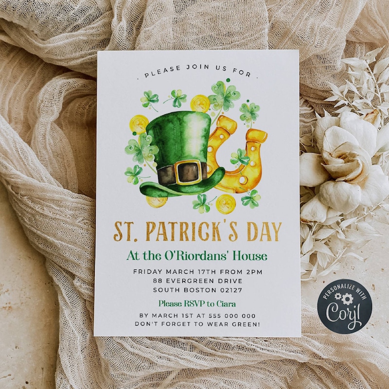 Irish Invitation - Etsy