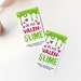 Be My Valen-slime Gift Tag Template, Printable Valentine's Day Slime ...