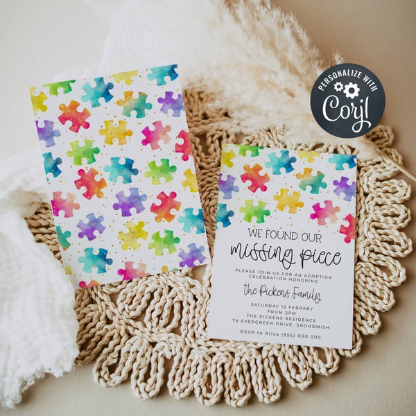 Puzzle Invitation - Etsy