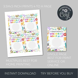 Editable Looking Forward to A Won-doh-ful School Year Play Dough Card ...