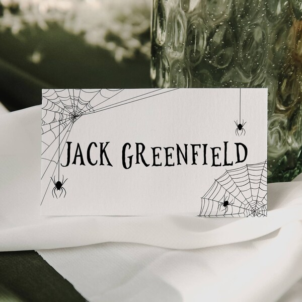 Halloween Place Card - Etsy