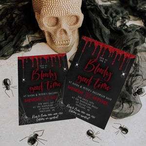 Bloody Good Time Halloween Invitation Template, Printable Vampire ...