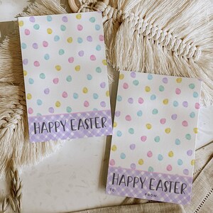 Printable Easter Eggs Mini Cookie Card Colorful Easter Eggs - Etsy