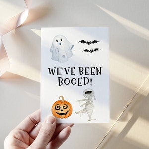 Editable Halloween You've Been Booed Sign Template, Printable We've ...