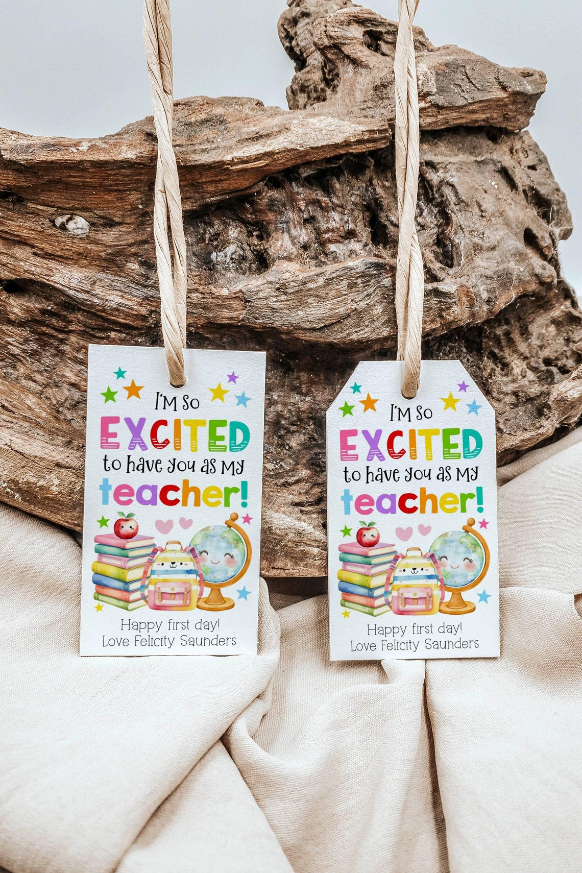 I'm so Excited to Have You as My Teacher Gift Tag Template, Printable ...