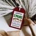 S'mores Christmas Gift Tag Template, Printable Plaid Holiday Favor Tag ...