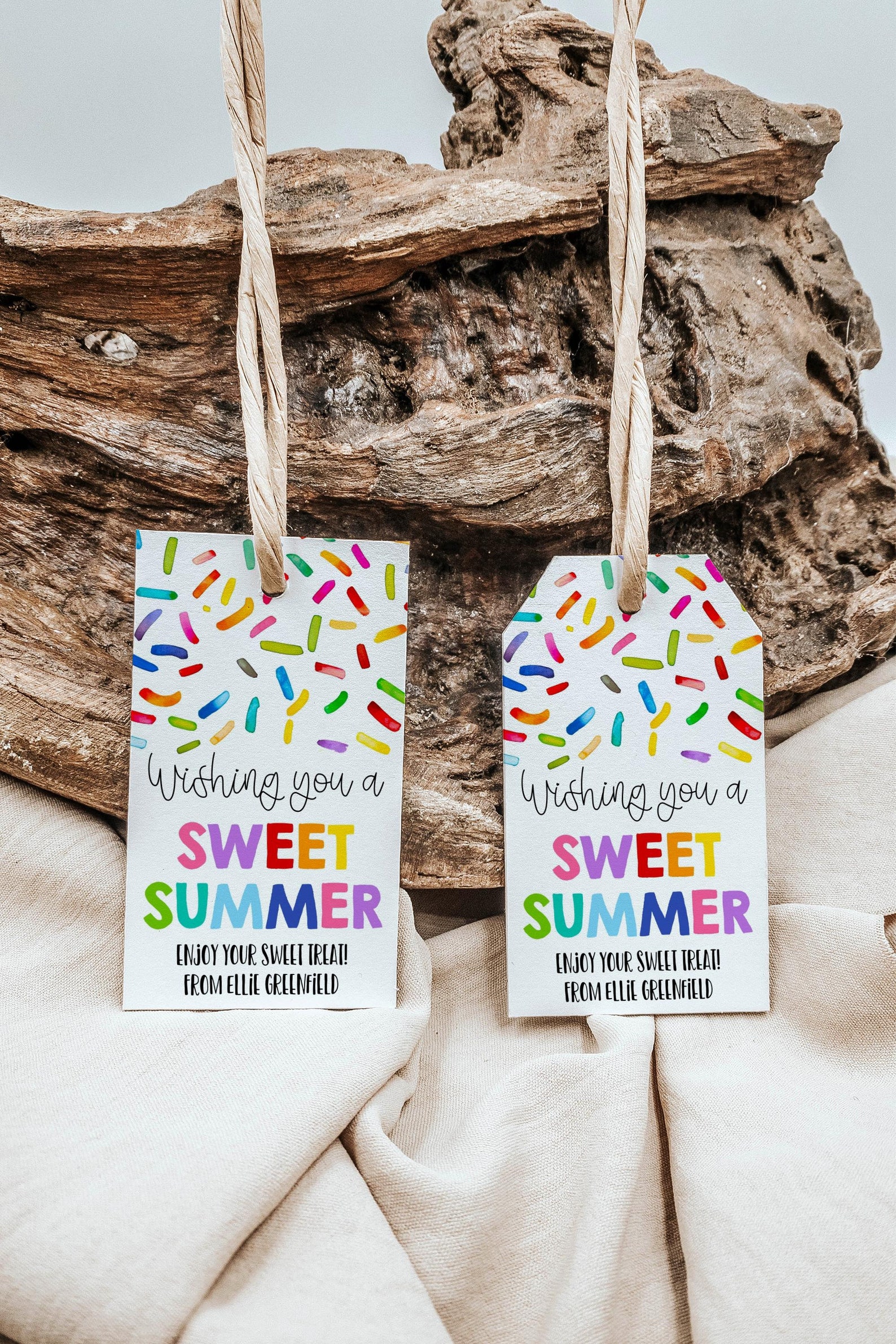 Have A Sweet Summer Gift Tag Template, Printable Sprinkles End of ...