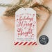 May Your Holidays Be Merry & Bright Gift Tag Template, Printable ...