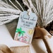 Tropical Christmas Gift Tag Template, Printable Summer Holiday Party ...