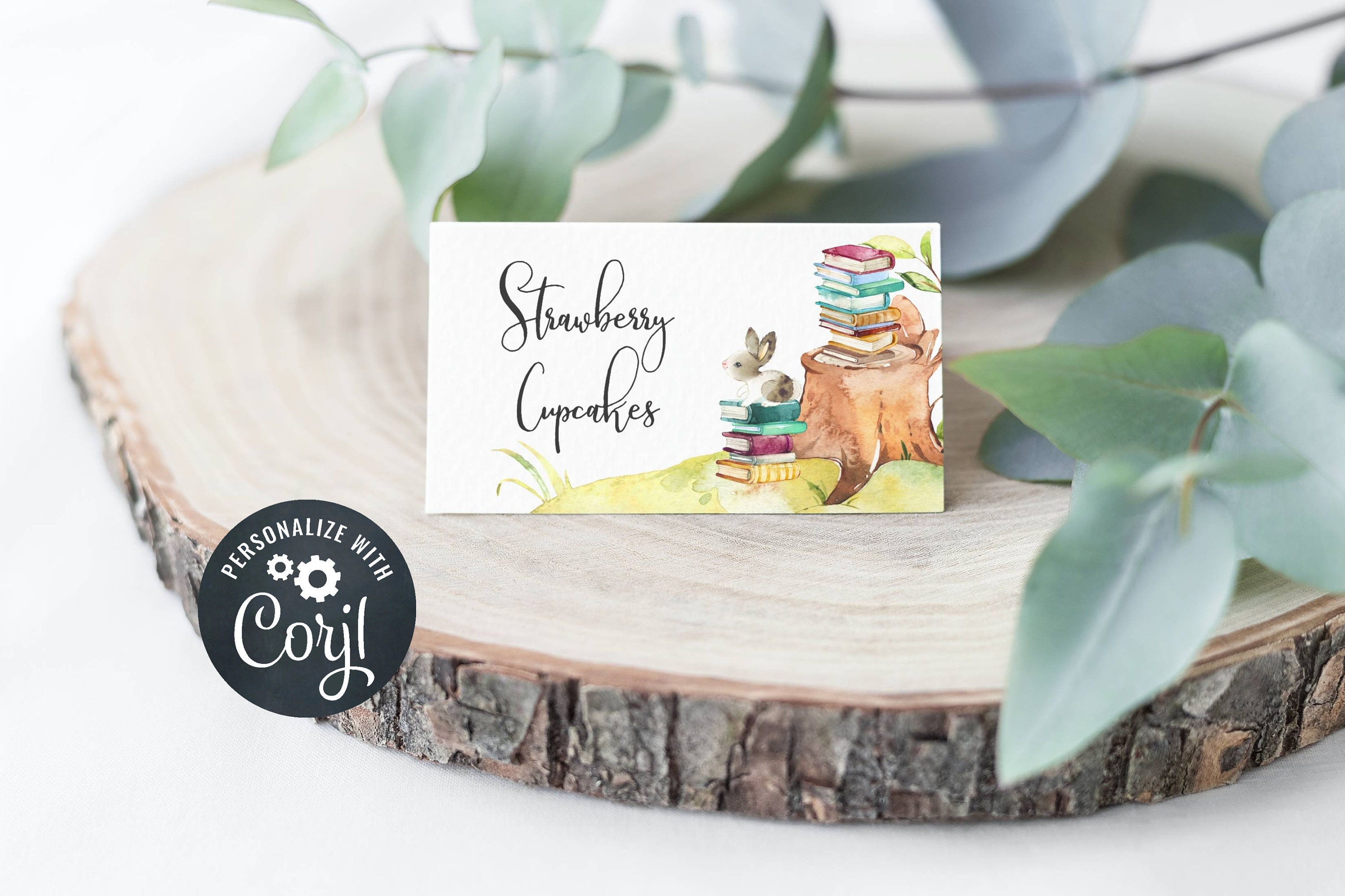 Storybook Baby Shower Food Label Template Printable Buffet | Etsy