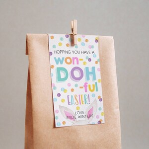 Easter Play Dough Gift Tag Template, Printable Woh-doh-ful Favor Tag ...