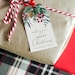 Editable Christmas Favor Tag Template, Printable Holiday Party Gift Tag ...