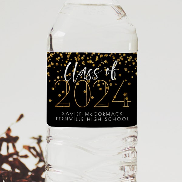 Graduation Water Bottle Label - Etsy
