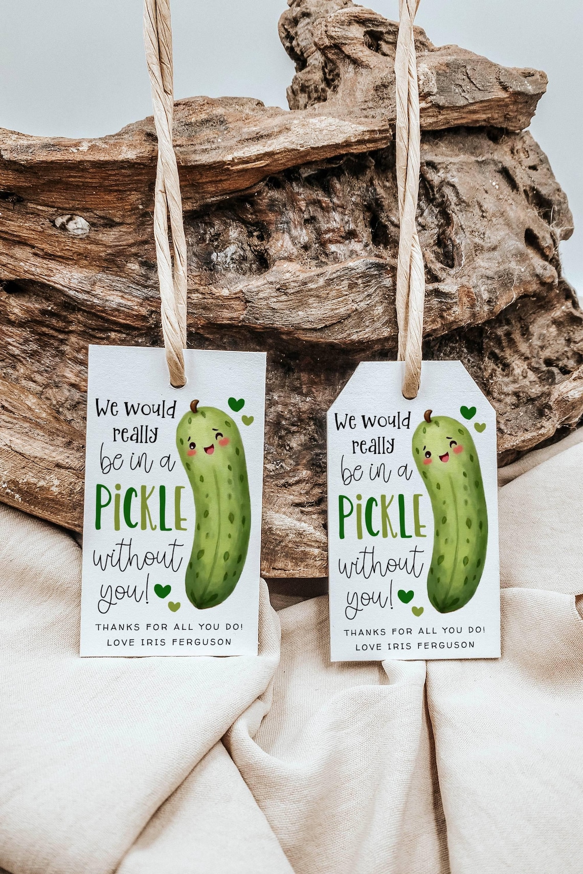 Pickle Appreciation Gift Tag Template, Printable We Would Be in A ...