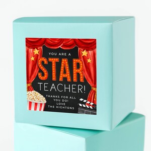 Movie Night Teacher Appreciation Gift Tag Template, Printable You Are A ...