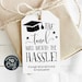 Graduation Gift Tag Template, Printable the Tassel Was Worth the Hassle ...