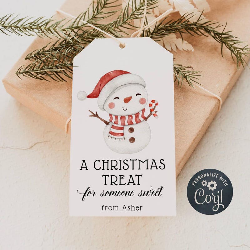 Christmas Treat Tags - Etsy