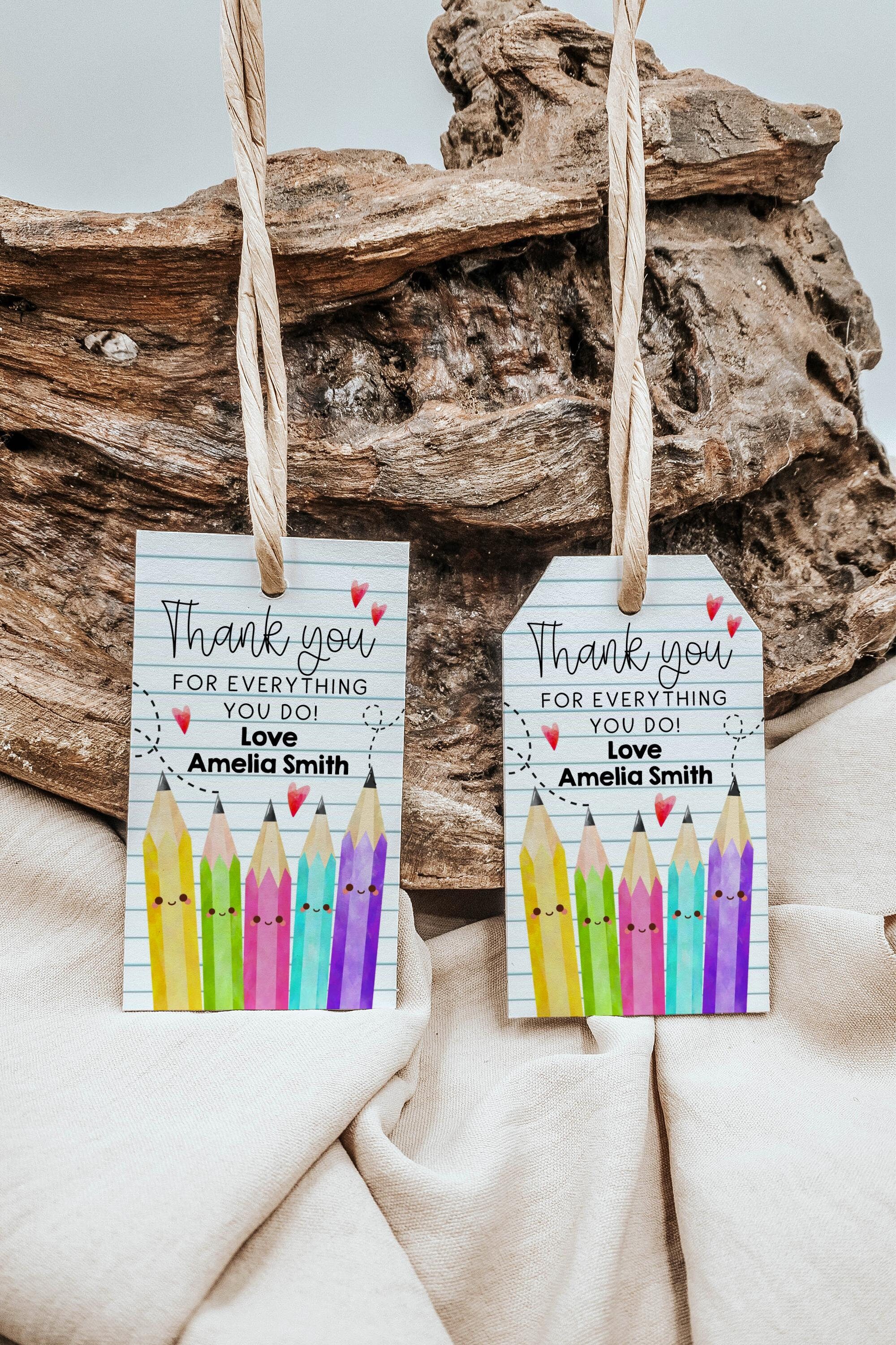 Teacher Appreciation Pencil Gift Tag Template, Printable You're A Sharp ...