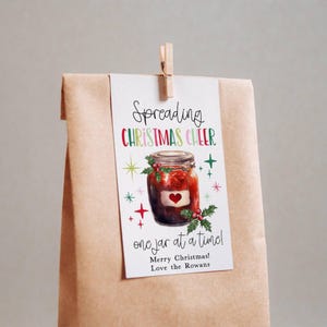 Christmas Jam Gift Tag Template, Printable Spreading Christmas Cheer ...