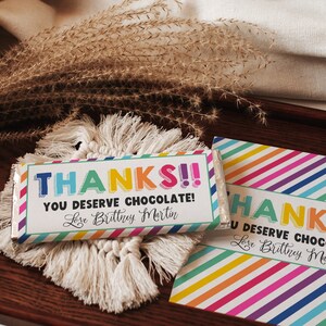 Teacher Appreciation Chocolate Bar Wrapper Template, Printable You ...