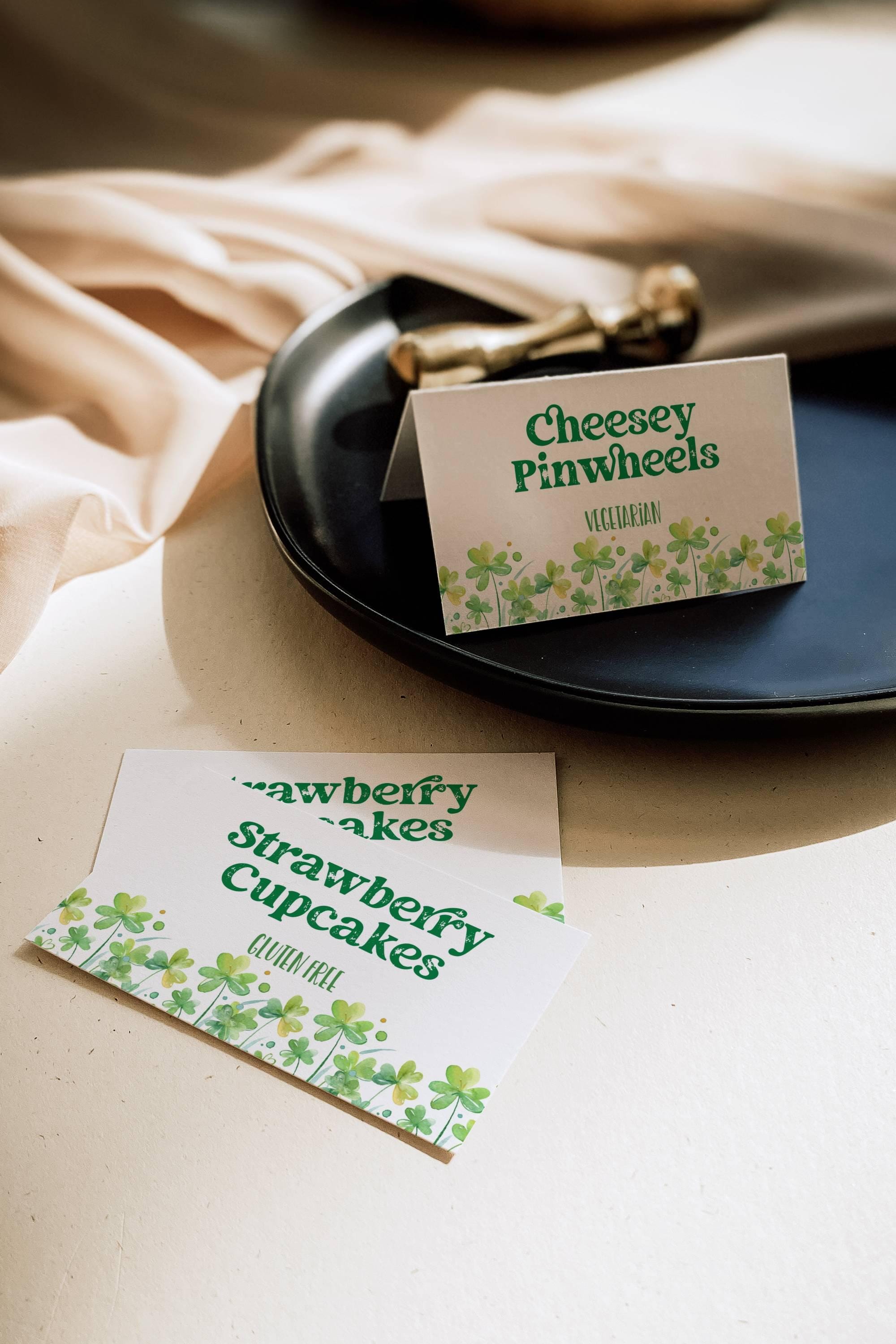 Lucky One Birthday Food Label Template, Printable St. Patrick's Day ...