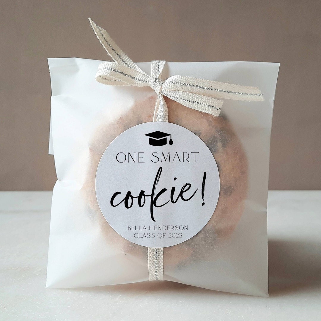 Printable Graduation One Smart Cookie Sticker Template - Etsy