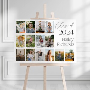 Graduation Photo Poster Template, Printable Class of 2024 Graduate ...