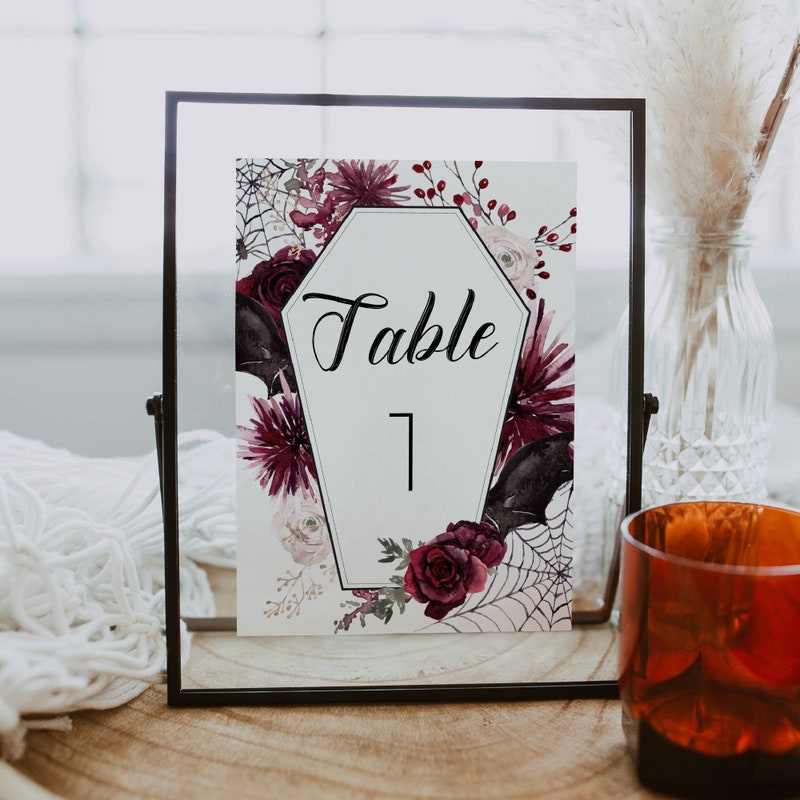Spooky Table Numbers - Etsy
