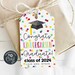Kindergarten Graduation Gift Tag Template, Printable Congratulations ...