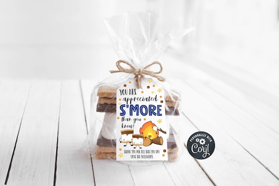 Editable S'mores Gift Tag Template Printable Appreciated | Etsy