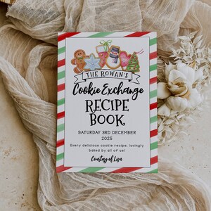 Holiday Cookie Exchange Template Party Pack, Printable Christmas Cookie ...