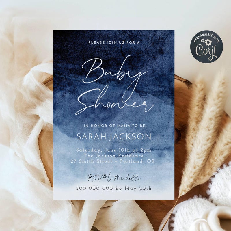 Blue Jean Baby Shower - Etsy