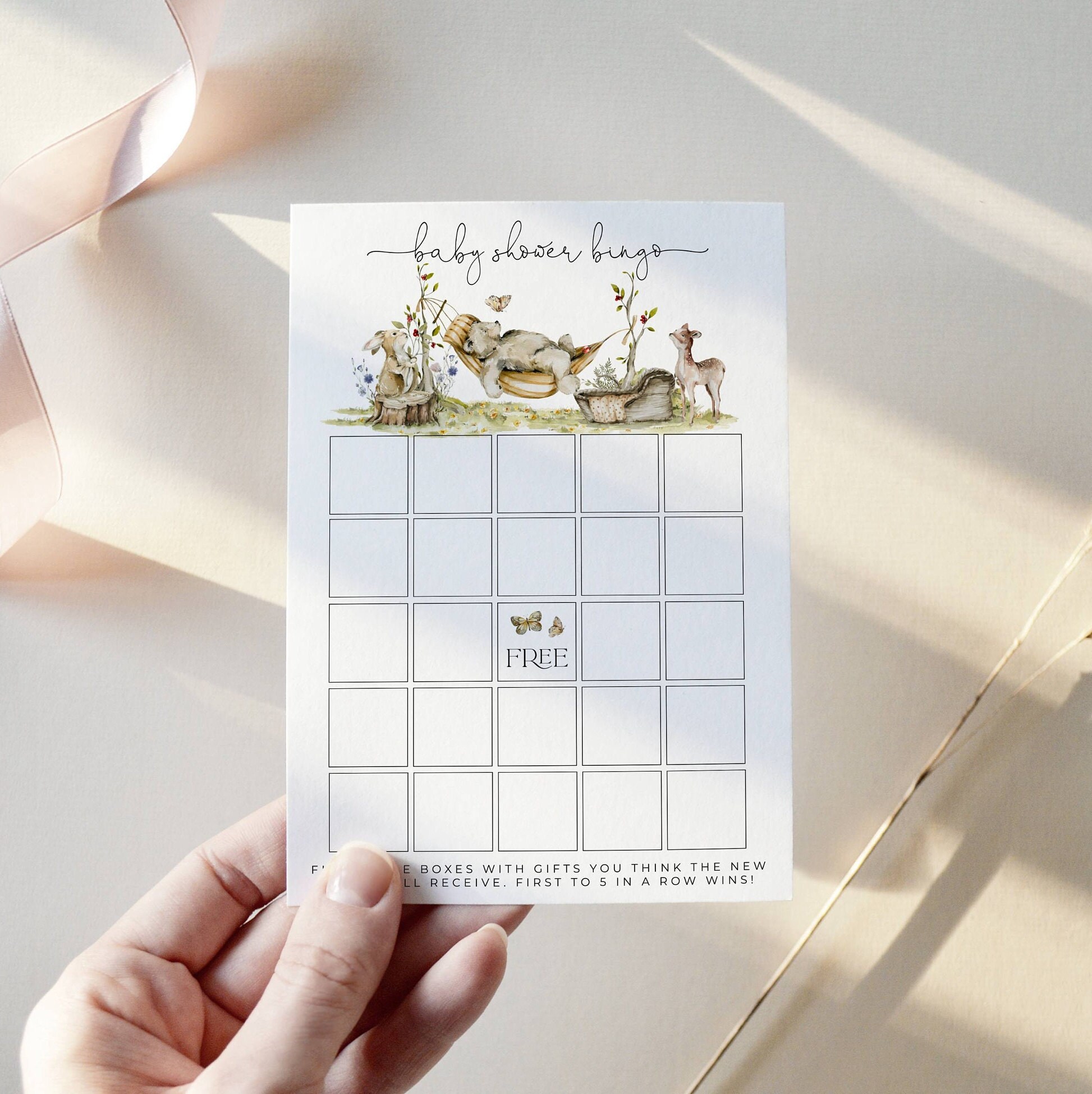 Woodland Baby Shower Games Bundle, Printable Forest Animals Shower ...
