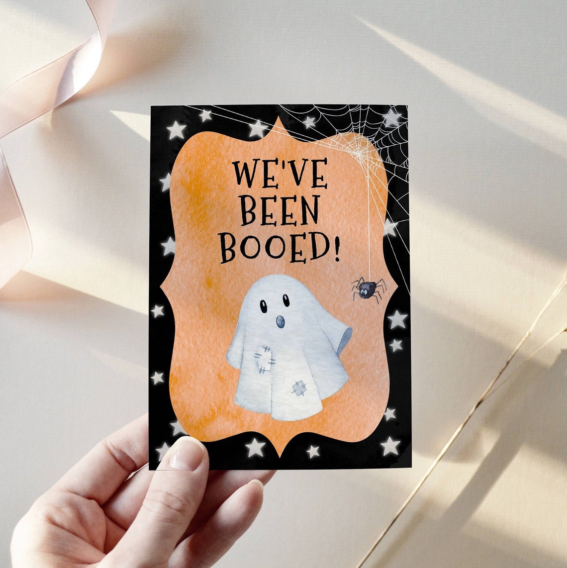 Editable Halloween You've Been Booed Sign Template, Printable We've ...