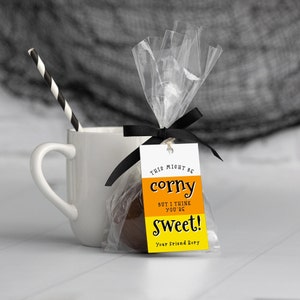 Halloween Candy Corn Gift Tag Template, Printable Halloween Favor Tags ...