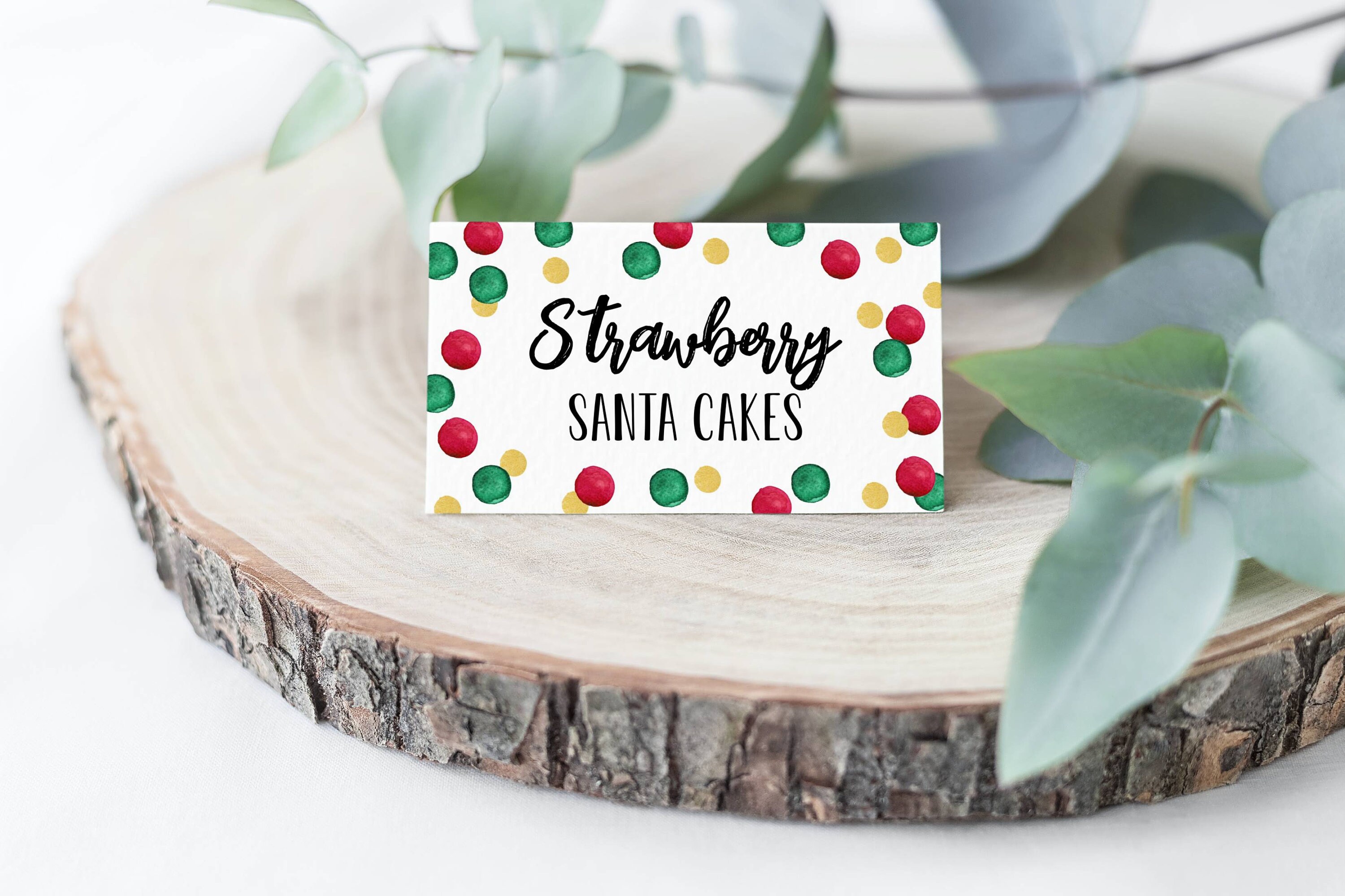 Editable Christmas Buffet Label Template Printable Holiday | Etsy