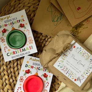 Christmas Play Doh Card Template, Printable Wishing You A Doh-lightful ...