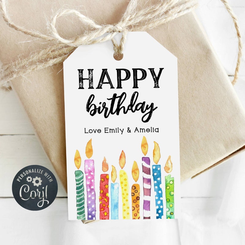 Happy Birthday Candle - Etsy